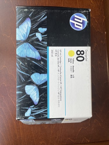 DesignJet 80 Yellow Ink Cartridge C4848A 350 ml | eBay
