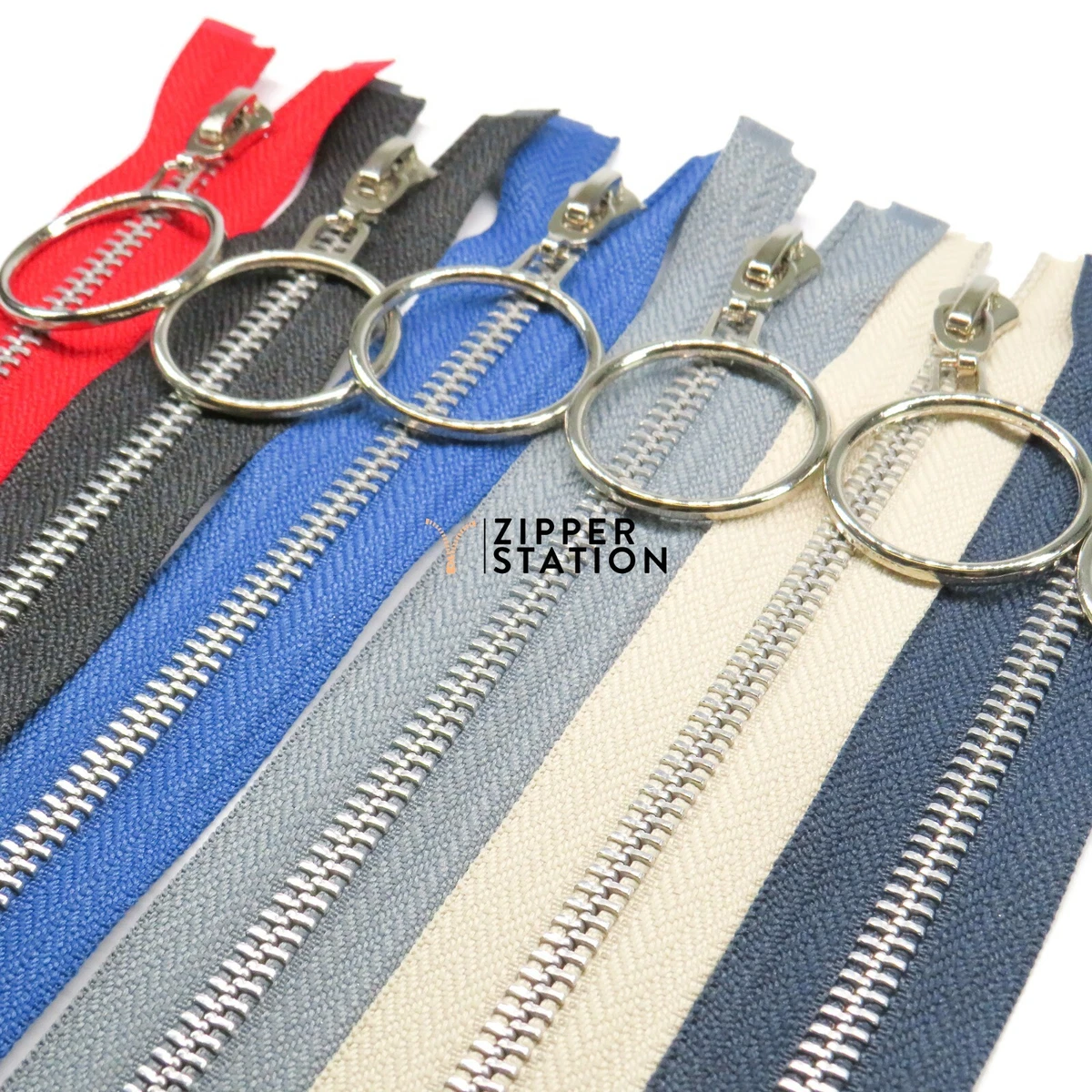 Open Metal Zipper