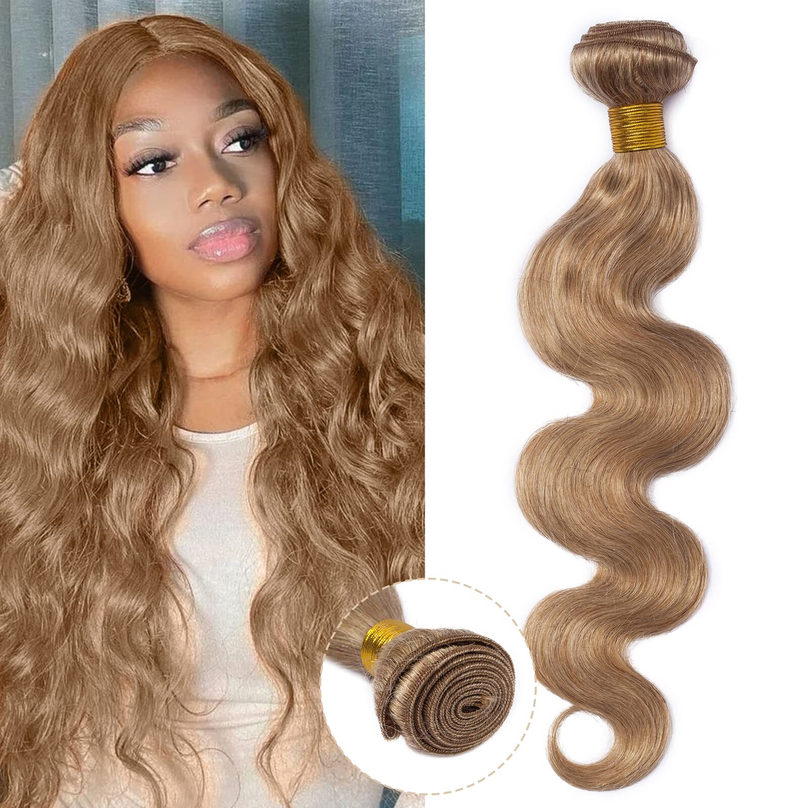 Hairro Body Wave Human Hair One Bundle 100% Unprocess Virgin Hair Wavy ...