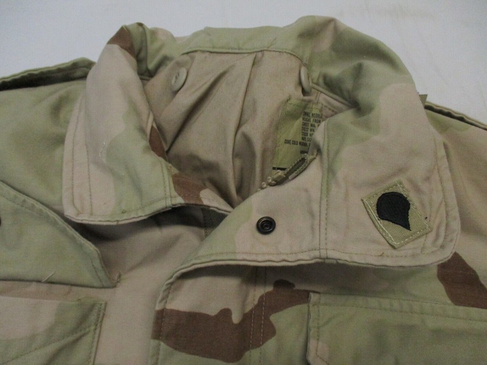 GENUINE USGI ARMY FIELD JACKET DESERT DCU CAMO COAT M-65 COLD WEATHER ...