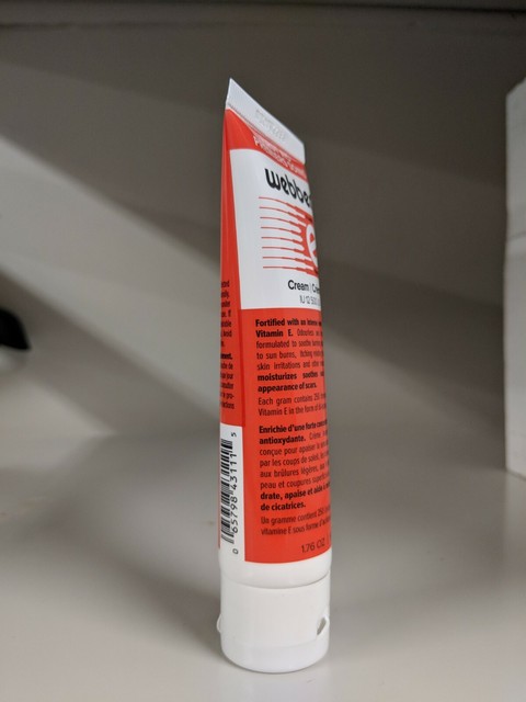 Webber Vitamin E Cream First Aid Minimize Appearance of Scars 50g Exp ...