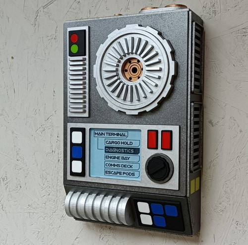 Sci-Fi inspired 3D spaceship computer terminal Control Panel prop ...