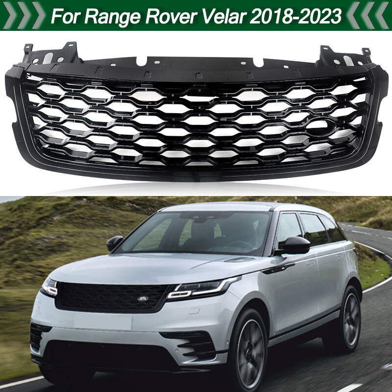 For Land Rover Range Rover Velar 2018-2023 Gloss Black Front Bumper ...