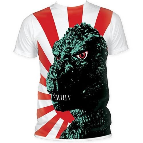 2008 Godzilla Rising Sun Printed T-Shirt White Size Small Brand New ...