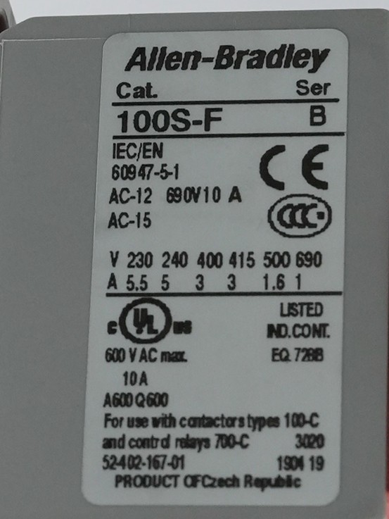 Allen Bradley 700-CF310E* /A + 100S-F /B Safety Control Relay Module ...