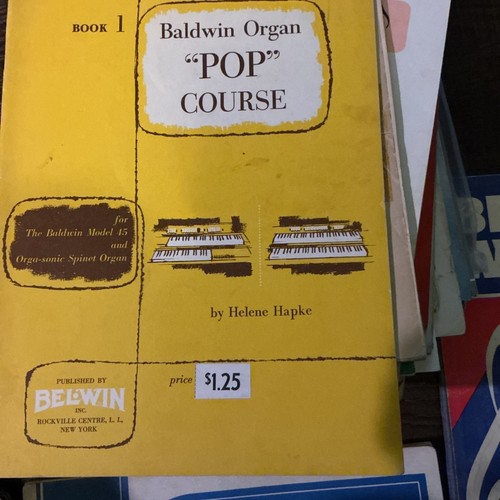 USED/VINTAGE Book - Baldwin Organ "Pop" Course - Vol. 1 | eBay