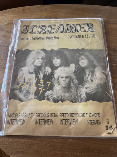 Screamer Magazine Issue #14 Quiet Riot Collector Issue Ozzy December ...