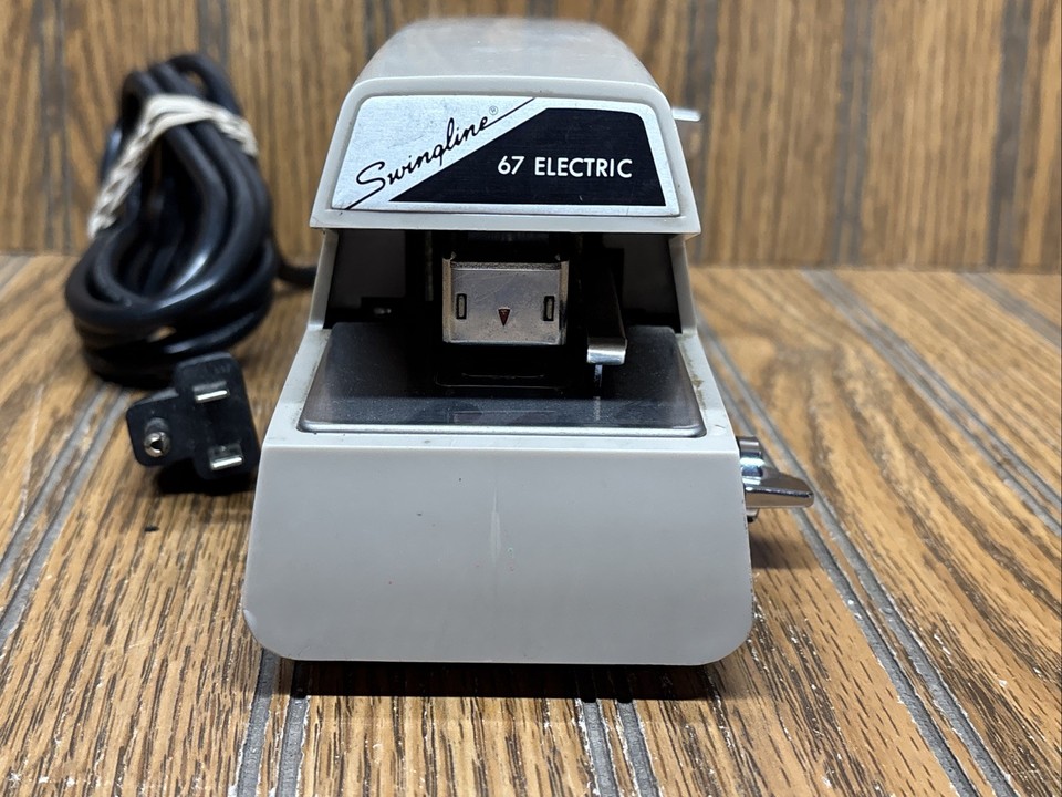 Swingline Model 67 Electric Stapler Desktop Heavy Duty Vtg Tested Works ...