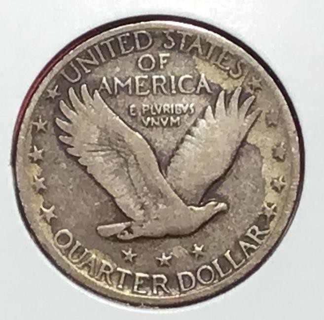 1920D US Standing LIBERTY SILVER Quarter! "DENVER" Mint! Very Fine ...