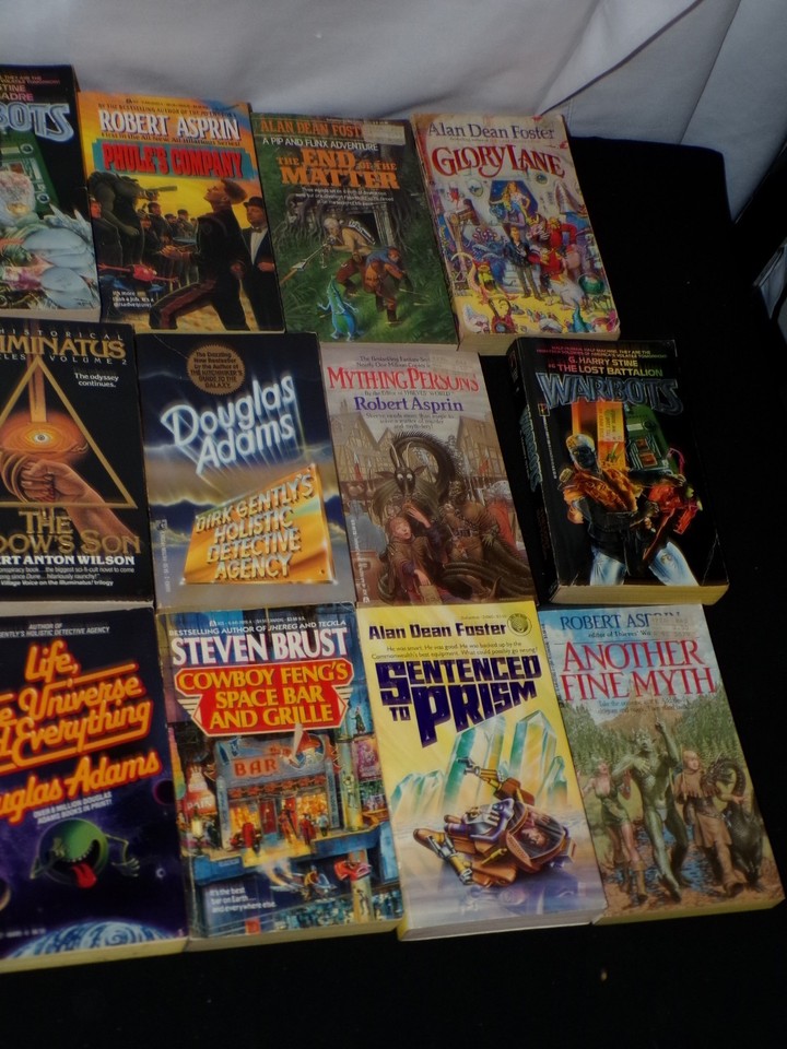 18 Vintage Myth Fantasy Sci-Fi Book Robert Asprin Alan Dean Foster ...