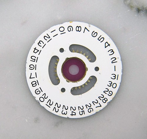 Genuine Rolex 2135 Caliber Midsize Open 6 White Date Wheel Disc for ...
