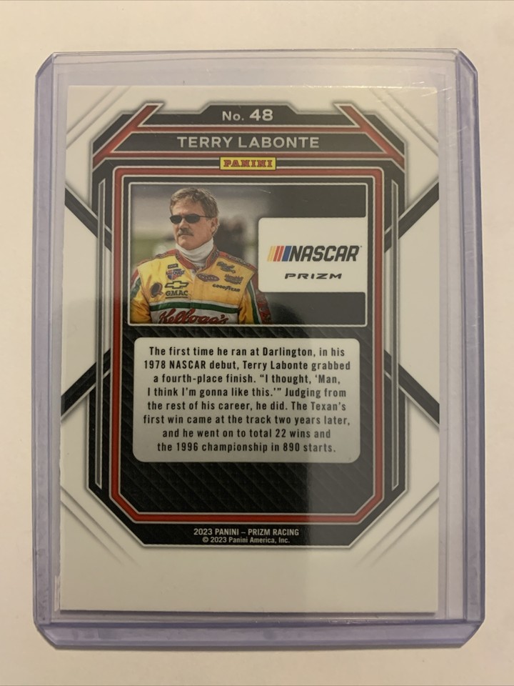 Terry LaBonte 2023 Panini Prizm Nascar #48 Silver Prizm | eBay