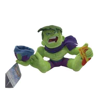 Marvel 8" Inch Hulk Stuffed Plush Toy with Purple Scarf Incredible Hulk ...