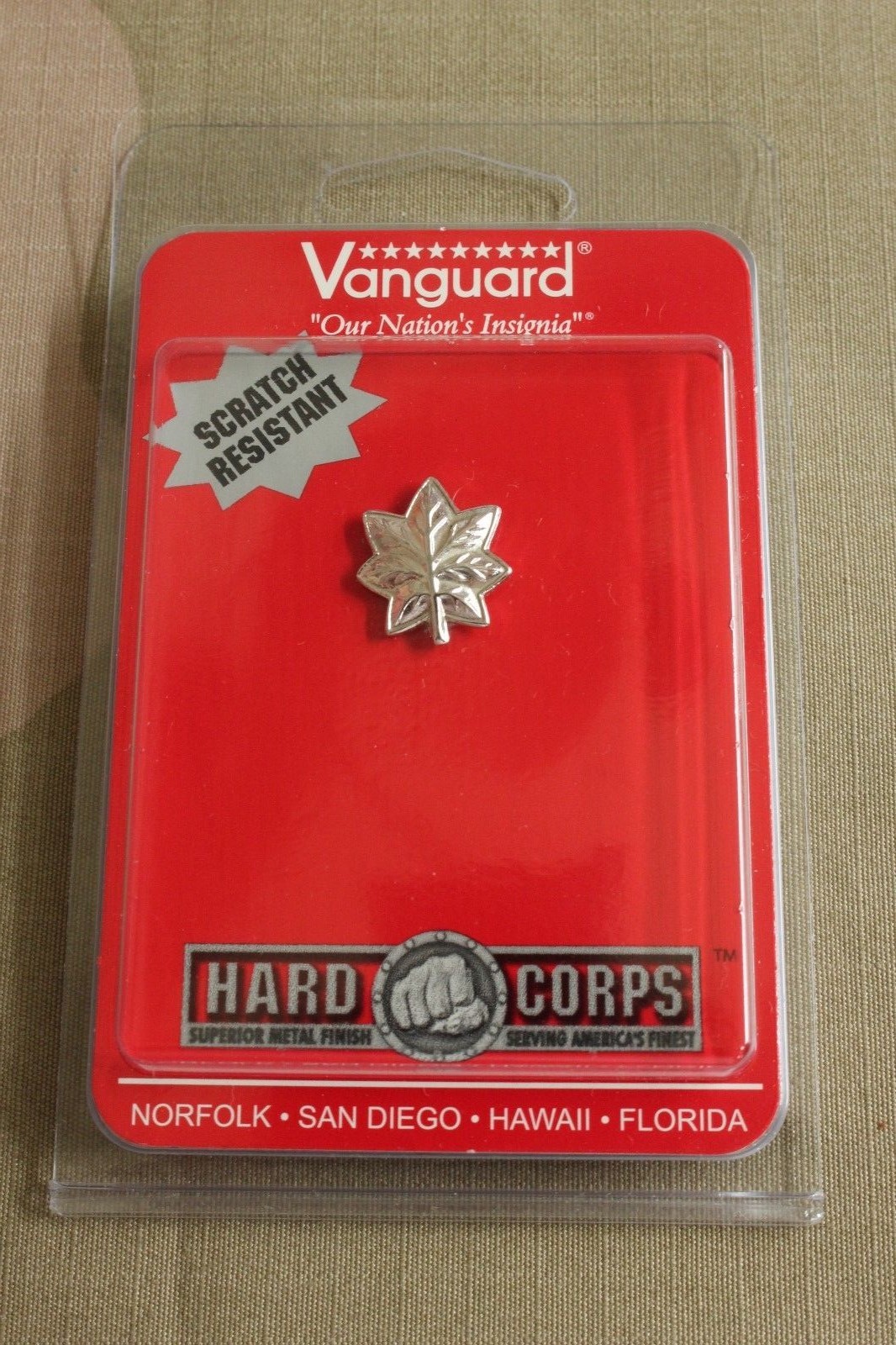 USN US NAVY O-5 CDR RANK OFFICER GARRISON CAP BADGE DEVICE REDUCED SIZE ...