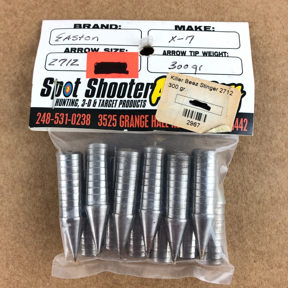 Killer Beez 2967 Stinger Bullet Points 300 Gr 12 Pack for Easton X-7 ...
