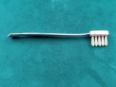 Sterling Silver Toothbrush, Hallmarked & Monogrammed CRH. Dated 6/26/77 ...