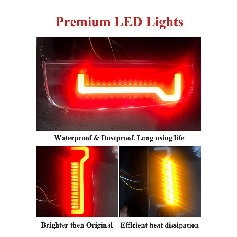 Smoked Black LED Tail Lights Lamp for Nissan Navara D40 2005-2014 ST ST ...