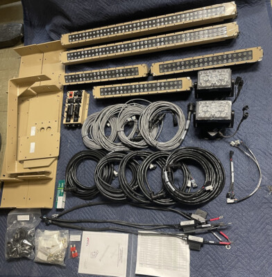 IBIS TEK LED Light Bar KIT w/ Motorized Search Lights MILITARY HMMWV ...