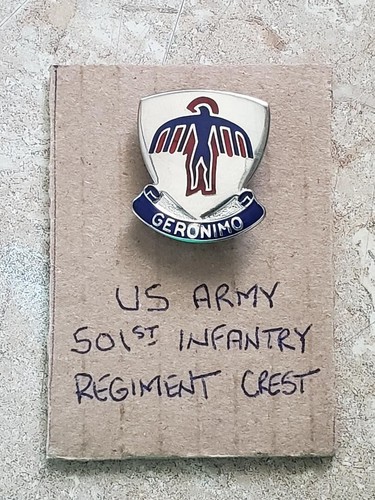US Army 501st Infantry Regiment DUI DI Crest | eBay