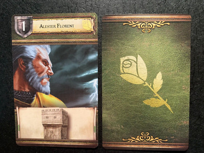 GAME OF THRONES THE BOARD GAME Alester Florent House Card 2011 SECOND ...