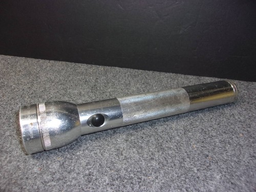Vintage Silver Mag-Lite Flashlight 3 D Cell 12 Inch | eBay