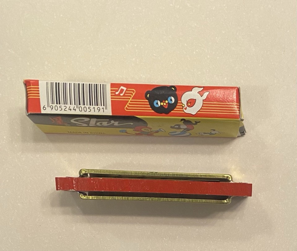 Star Harmonica Vintage Made In China w/ Box UC 519 Cartoon Characters ...
