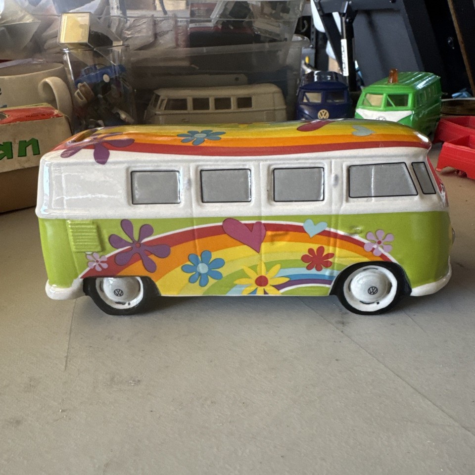 Vintage style VW Volkswagen ceramic Bus piggy bank | eBay