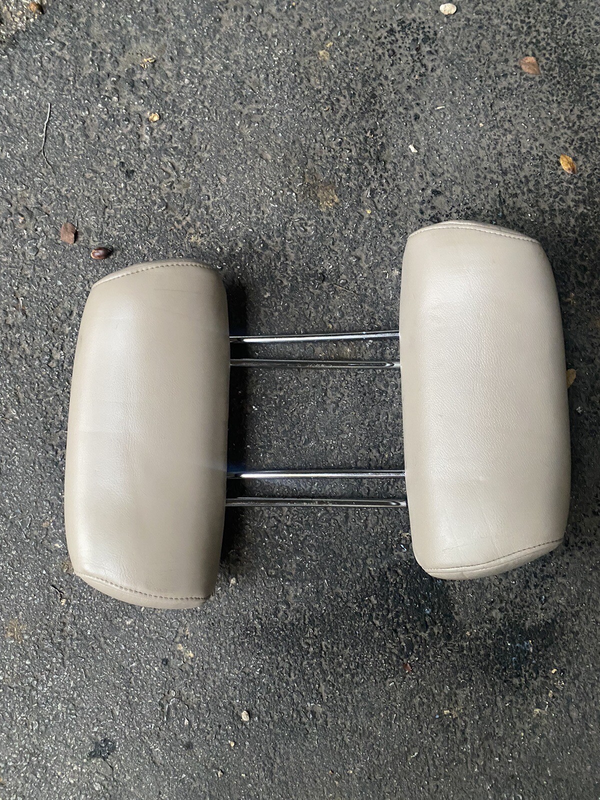 91-97 Toyota Land Cruiser LX450 2 Leather Seat Headrests Tan Beige Oak ...