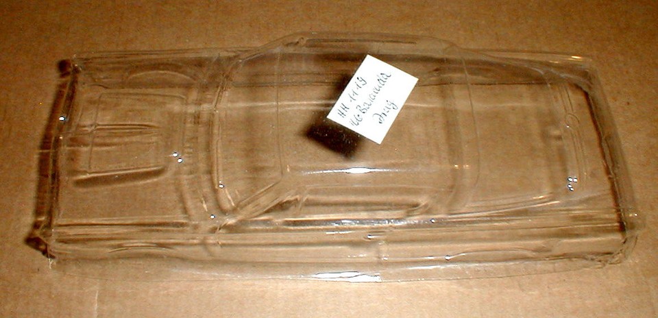1966 Plymouth Barracuda - Hurst Hemi Under Glass Clear Slot Car Body 1/ ...