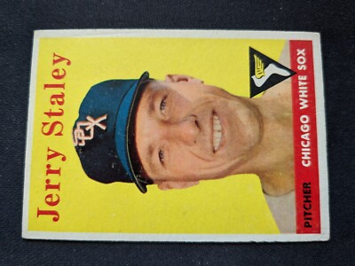 1958 Topps Baseball Card # 412 Jerry Staley - Chicago White Sox (VG/EX ...