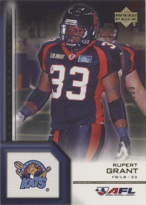 2006 Upper Deck Arena Football - Rupert Grant #82 Gold /100 (RC) for ...