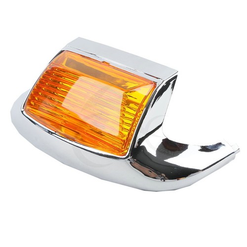 Front Fender Tip Light Chrome Shell Fit For Harley Road King FLHR FLHS ...