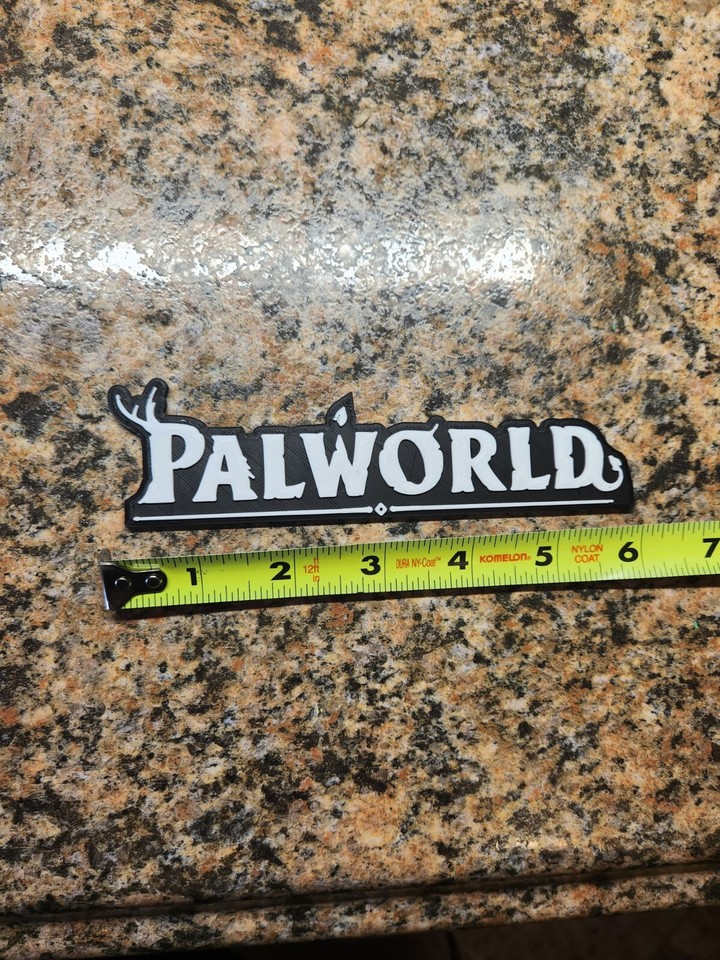 Palworld Gaming Sign Decor Display Plack Badge 3d Printed Pla Material ...