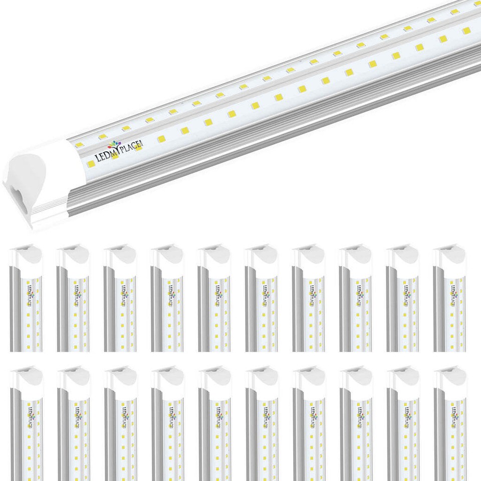 LED Tube Light Linkable Integrated 8ft T8, 60W, V Shape Tube for ...