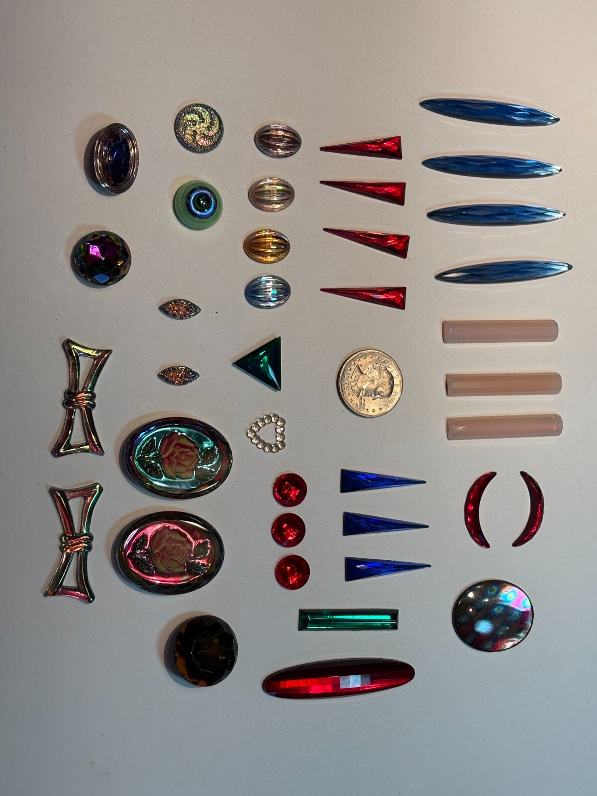 Stained Glass Jewels with Mirrored Backs | eBay