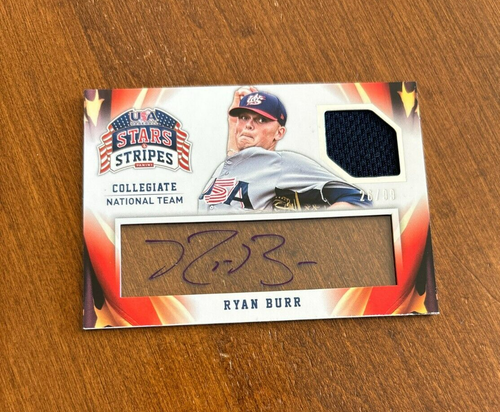 Ryan Burr 2015 USA Baseball Stars Game Jersey Auto #86 Sun Devils Blue ...