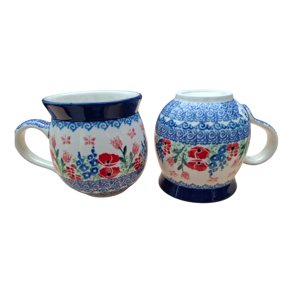 Kaffeebecher Tasse Kugelbecher 0,35l Bunzlauer Keramik, PFERDE KATZEN ...
