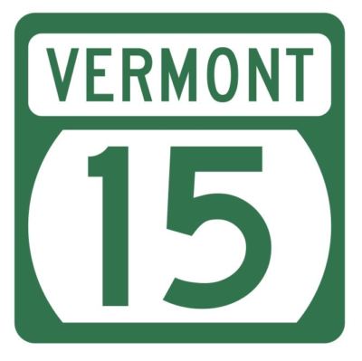 Vermont State Highway 15 Sticker Decal R5275 Highway Route Sign | eBay