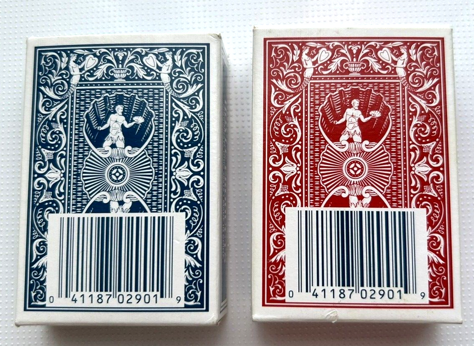 HOYLE MINIATURE PLAYING CARDS Plastic Coated 2901 New Open Box Complete ...