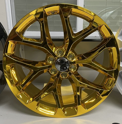 New (4) 24 inch Gold snowflake wheels | eBay