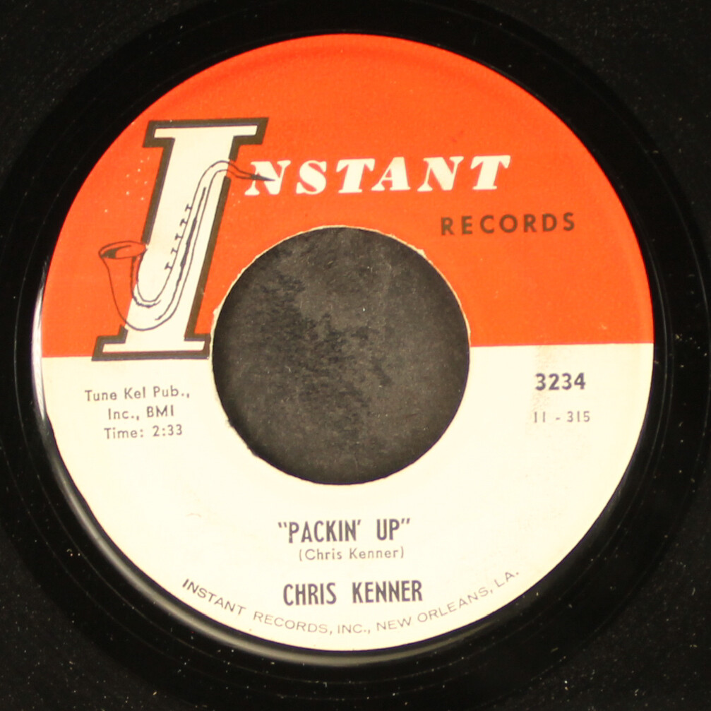 CHRIS KENNER: packin' up / a very true story INSTANT 7" Single 45 RPM ...