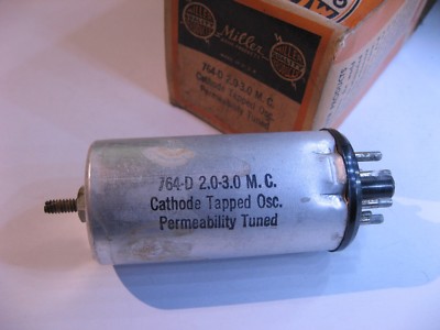Miller 764-D Cathode Tapped Oscillator Coil 2.0-3.0MHz - NOS Qty 1 | eBay