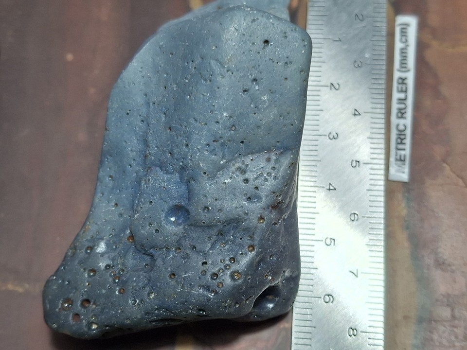 Leland Blue Slag Stone Glass Michigan Gem 💎 Leelanu Collectable Rock ...