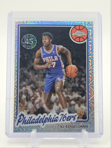 VJ EDGECOMBE 2025-26 TOPPS CHROME 1980 TOPPS ROOKIE SILVER MOJO B RC Q3325 | eBay