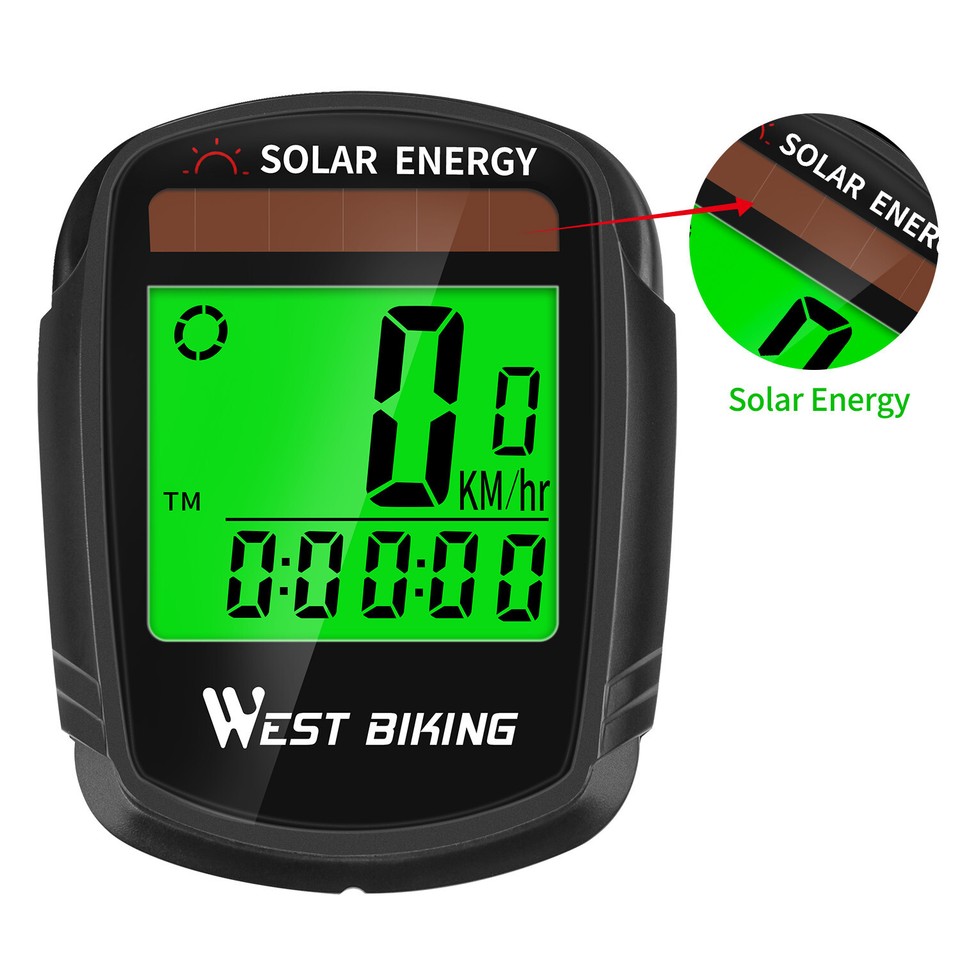 LCD Wireless Bike Bicycle Speedometer Cycle Digital Odometer Computer ...