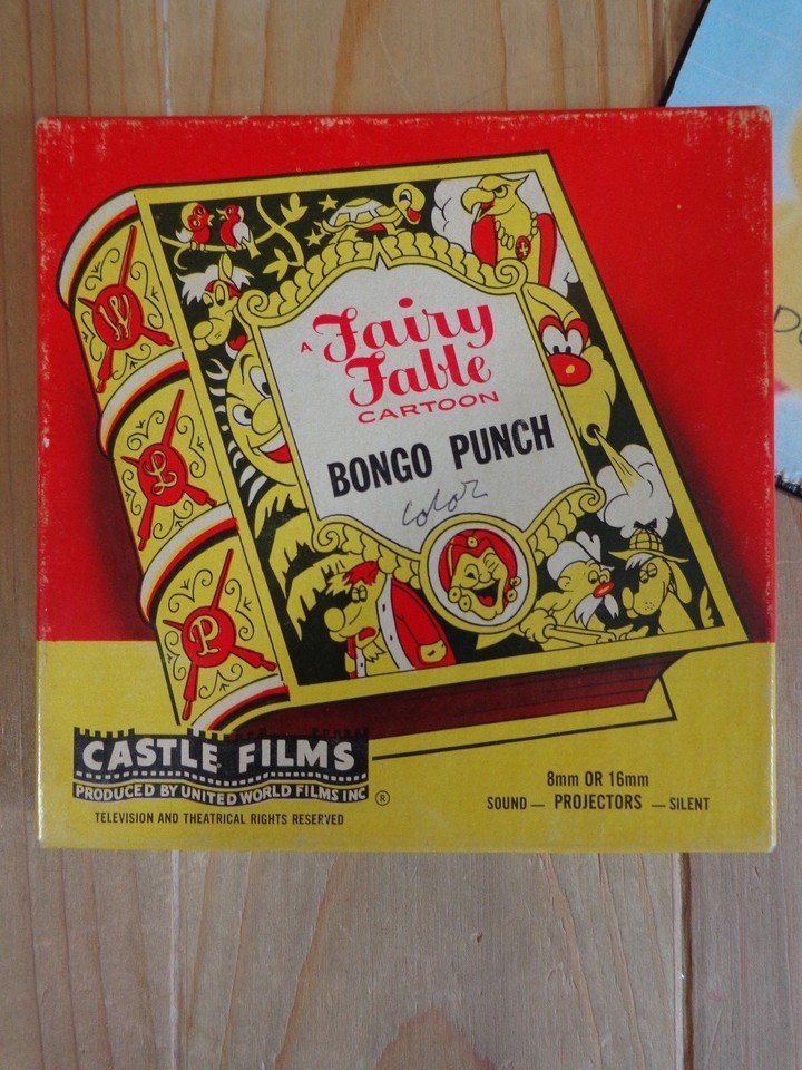 Vintage 8 mm Reel Color Movie Film Bongo Punch 490 A Fairy Fable ...