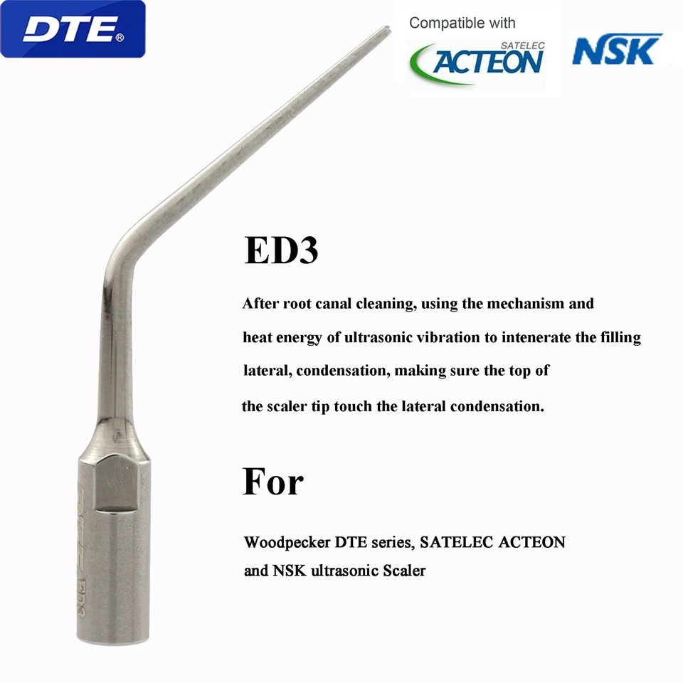 Woodpecker Dental Ultrasonic Piezo Scaler Tips Endo Perio DTE SATELEC ...