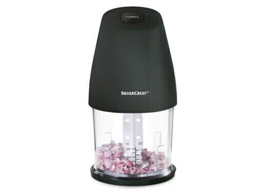 Silvercrest Mini Chopper-Vegetables Herbs Nuts Ice-With Turbo Boost ...