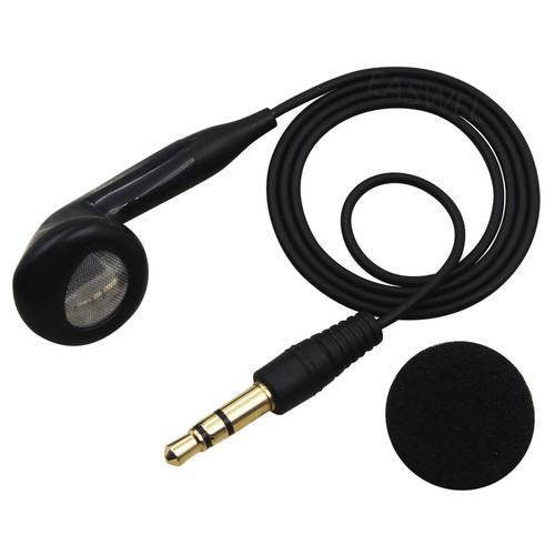 3.5mm In-Ear Stereo Single-sided Mono Earbud Earphone Headset Headphone ...