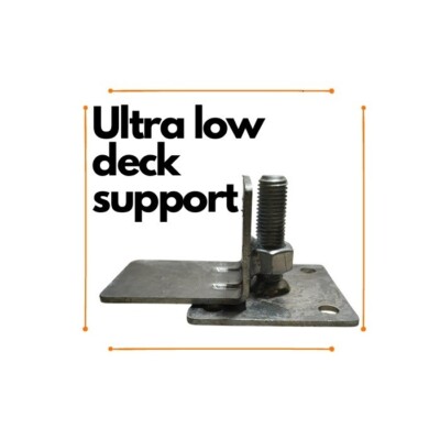 Low clearance Height Adjustable Joist Support Deck Bracket. For 45mm ...